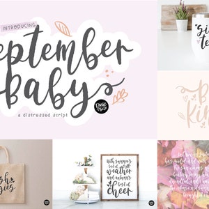 Autumn Font Bundle, .OTF Installable Fonts, Autumn Breeze, Cursive ...
