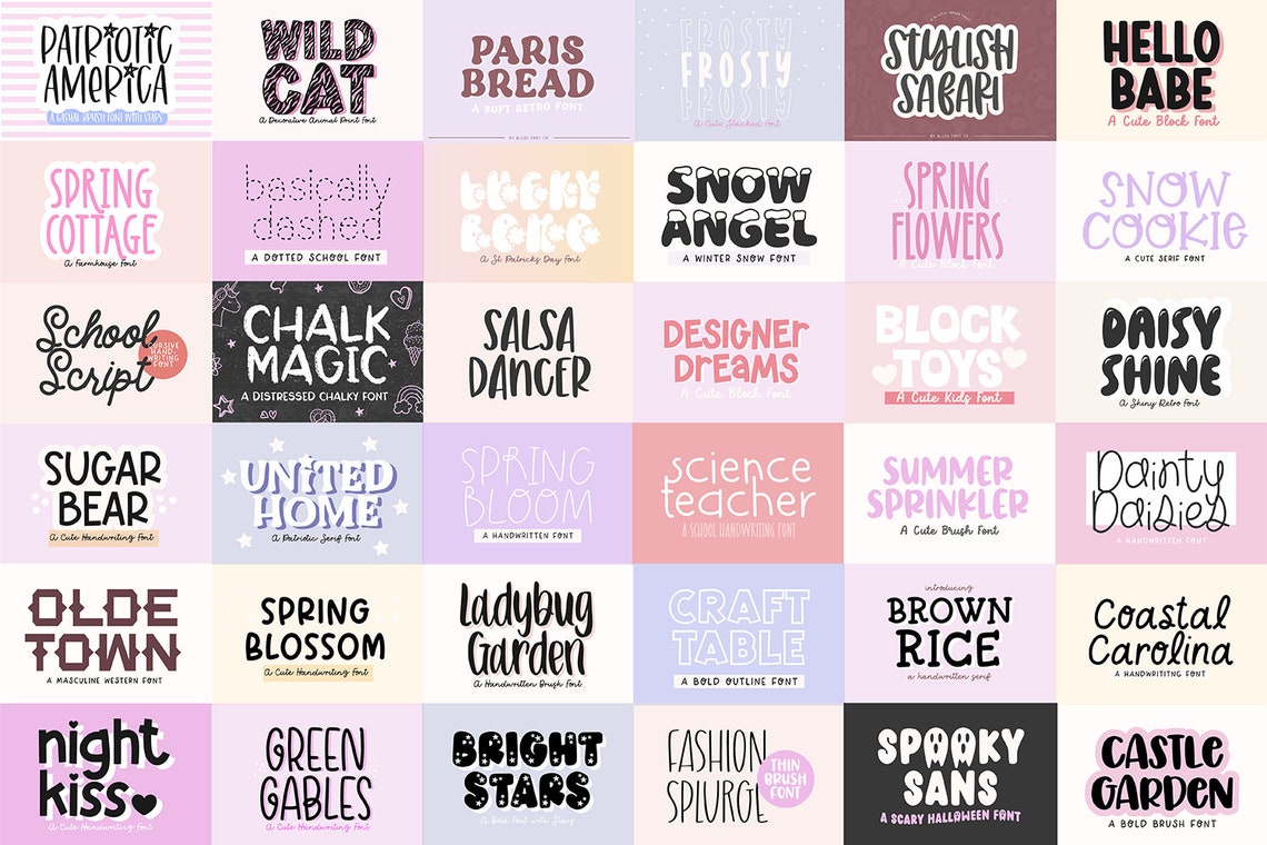 New! 100 FONTS - 2022 Edition ULTIMATE .otf Font BUNDLE, Huge Font ...