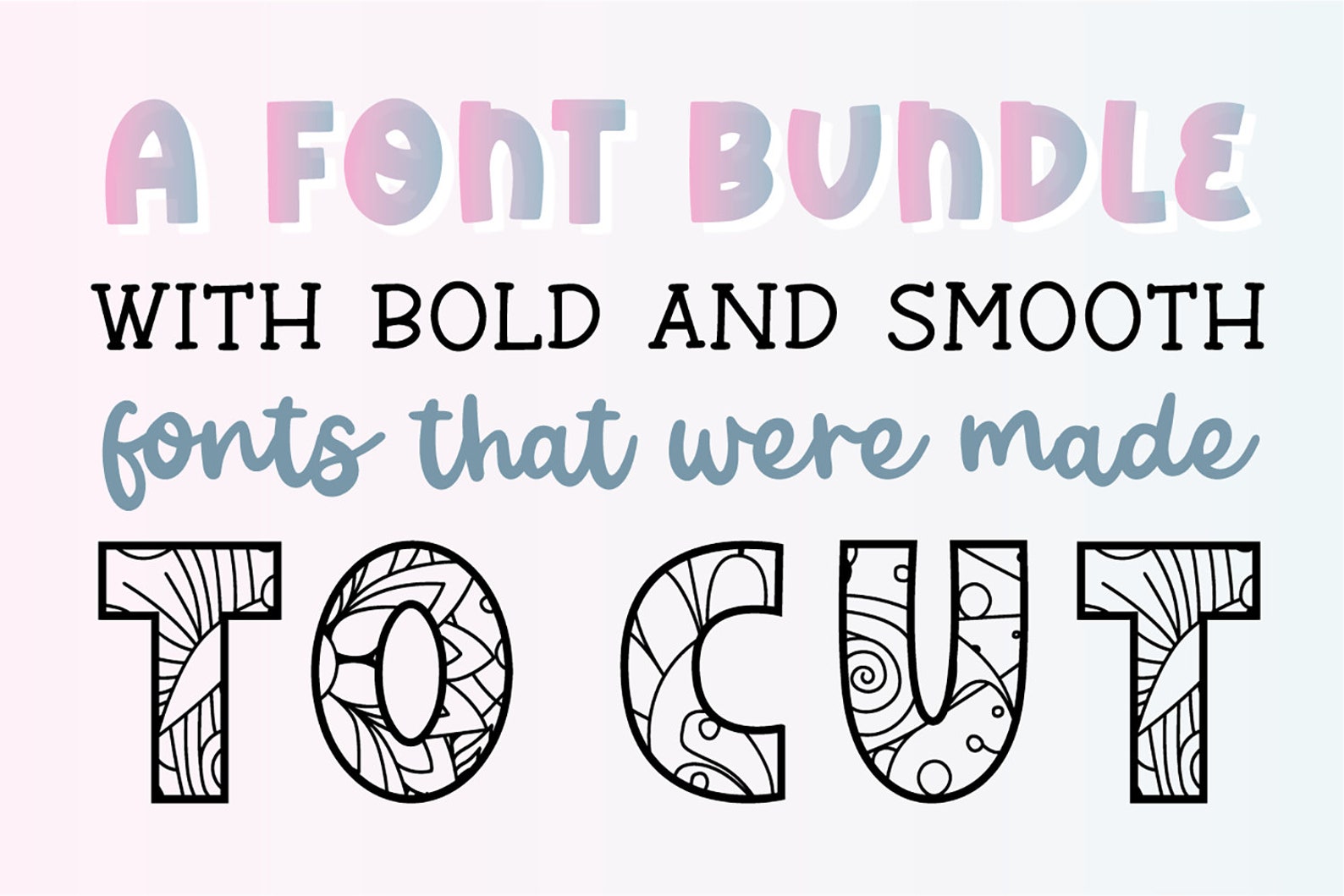 PERFECTLY CUT Font Bundle, Font Bundle for Cricut, Font Bundle for ...