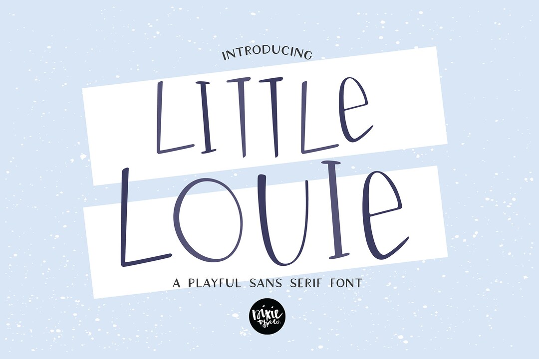 INSTANT .OTF DOWNLOAD little Louie Installable Font File, Tall Sans ...