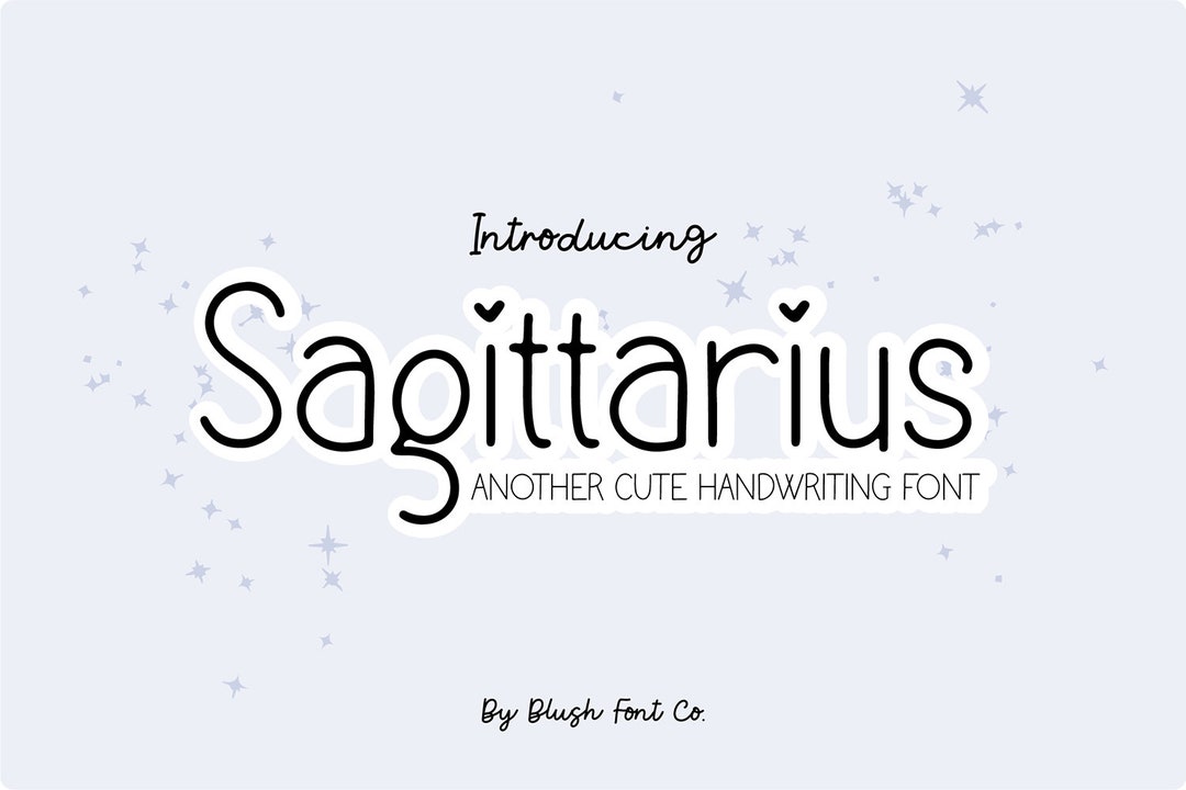 Instant .OTF Font "sagittarius" Handwriting Font, Goodnotes Fonts, Cute ...
