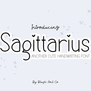Instant .OTF Font "sagittarius" Handwriting Font, Goodnotes Fonts, Cute ...