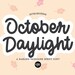 INSTANT .OTF DOWNLOAD october Daylight Script Font | Etsy