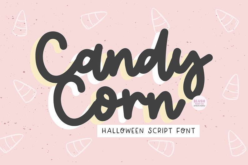 Instant .OTF Font DOWNLOAD "candy Corn" Cursive Halloween Font ...