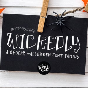 HALLOWEEN Font Bundle, .OTF Font, Font Bundle, Halloween Fonts, Hand ...