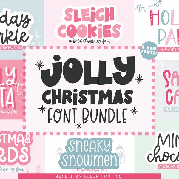Christmas Fonts - Etsy