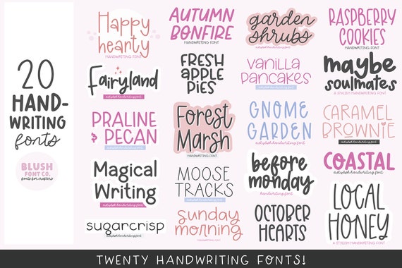 Handwritten Script Fonts