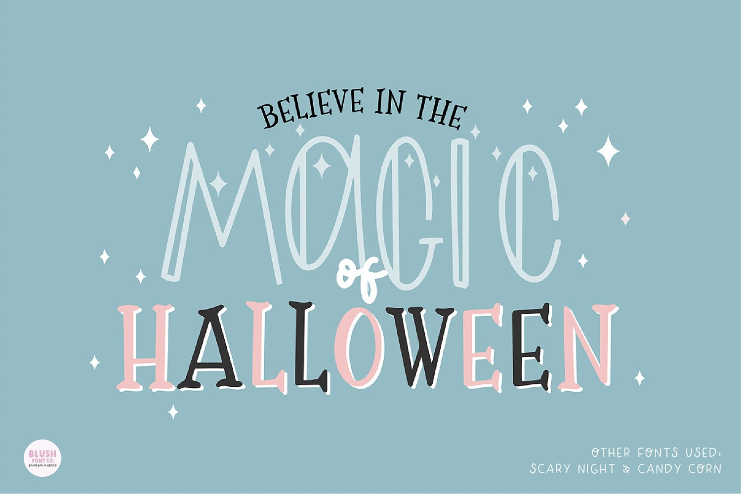 Instant .OTF Font DOWNLOAD "magic Cauldron" Halloween Witch Font ...