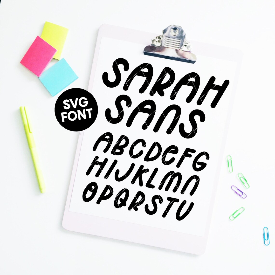 SVG Font INSTANT DOWNLOAD sarah Sans Bold Sans Svg | Etsy