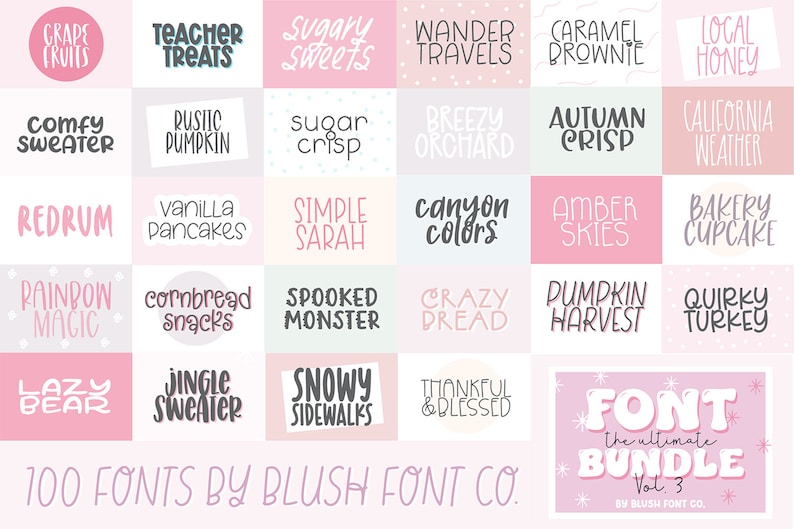 100 FONTS! 2021 Edition ULTIMATE .otf Font BUNDLE, Huge Font Bundle ...