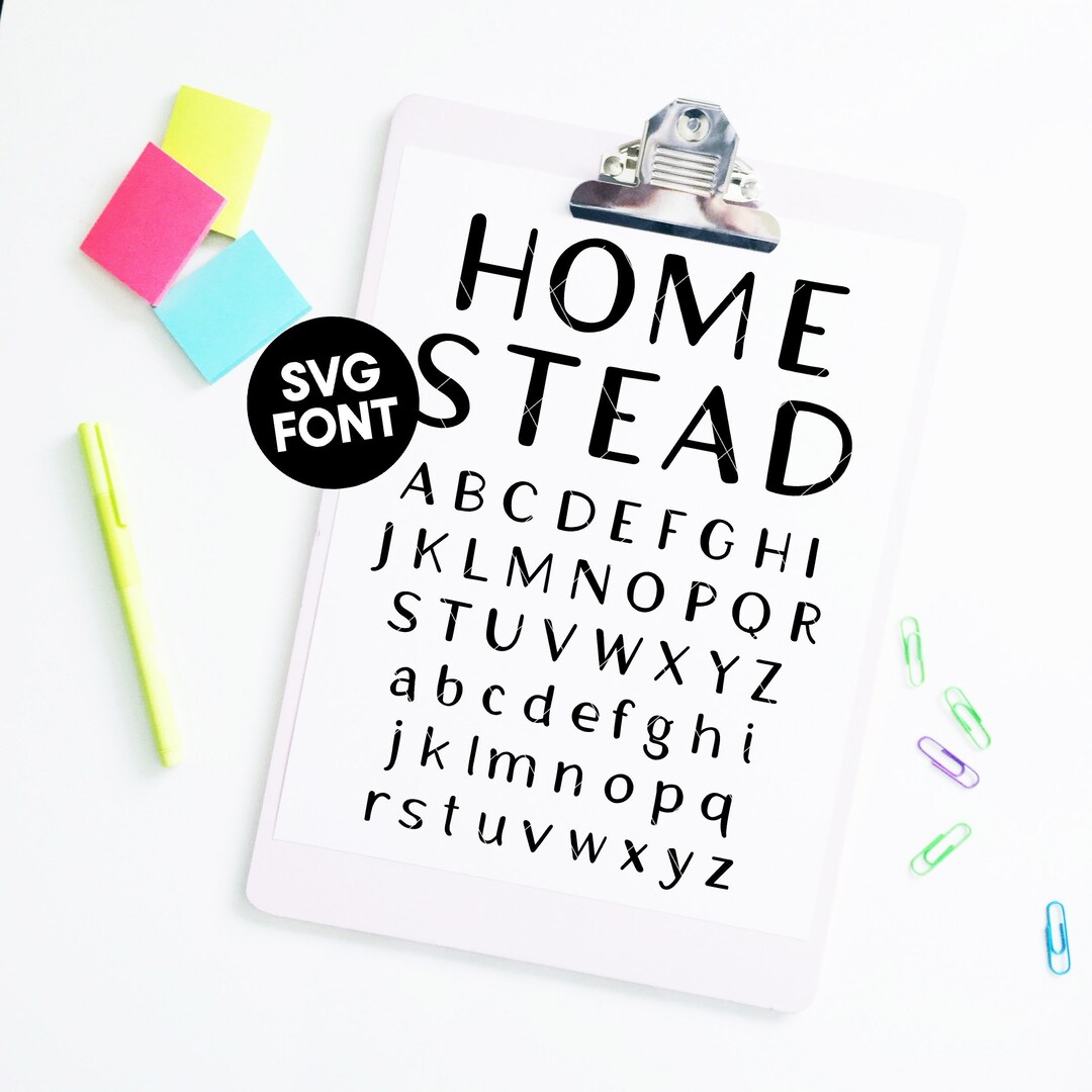 Letter Set INSTANT DOWNLOAD "homestead" Svg Font, Cut File, Rustic Font ...