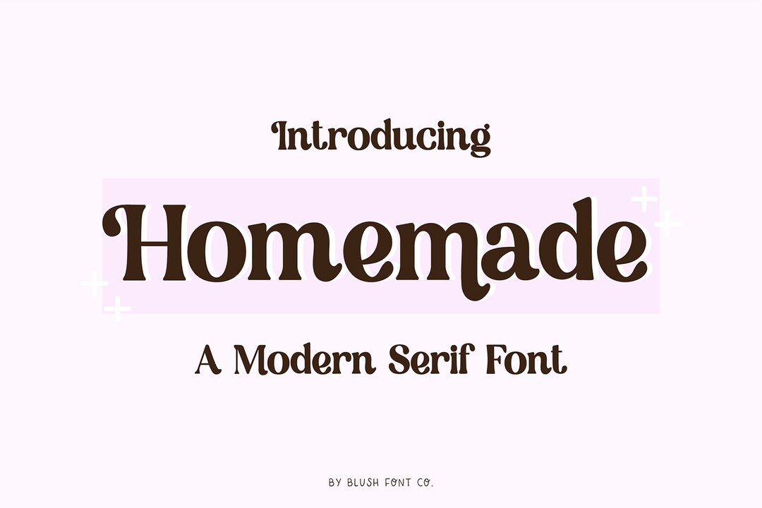 INSTANT .OTF DOWNLOAD "homemade" Modern Serif Font, Bold Display Font ...
