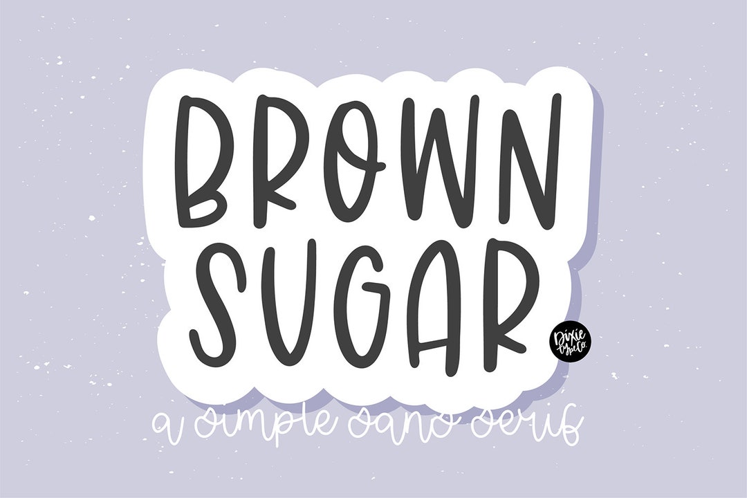 INSTANT .OTF DOWNLOAD "brown Sugar" Hand Lettered Brush Font, Monogram ...