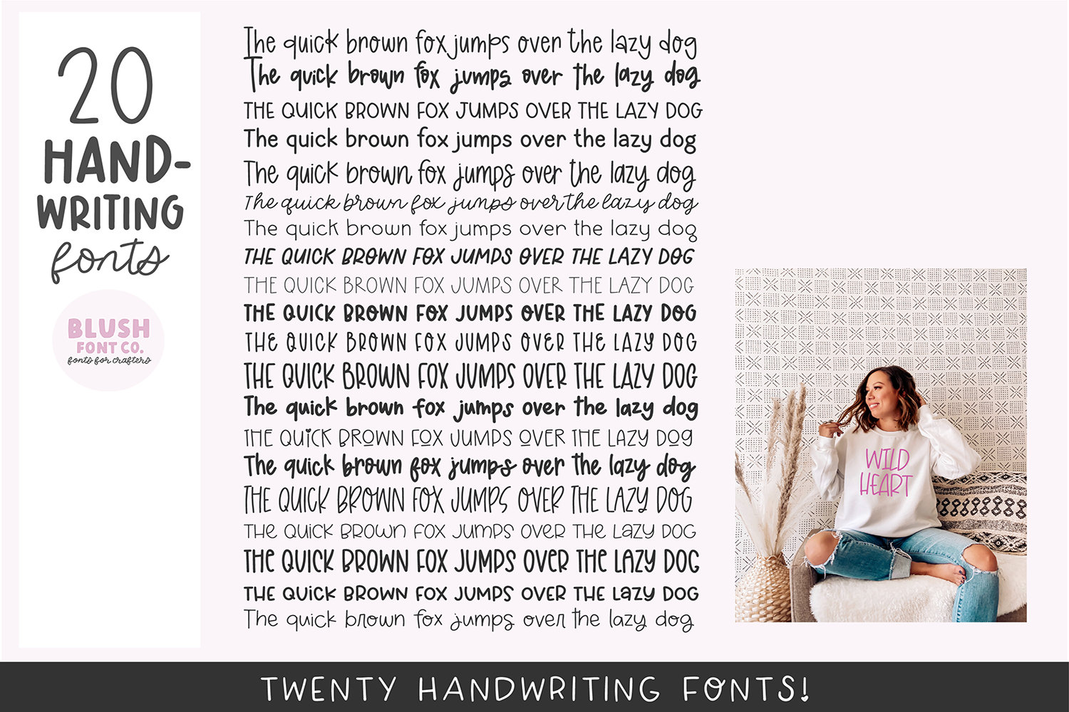 20 FONTS Handwriting Font Bundle Vol. 2 Font Bundle for | Etsy UK