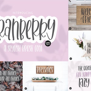 Autumn Font Bundle, .OTF Installable Fonts, Autumn Breeze, Cursive ...