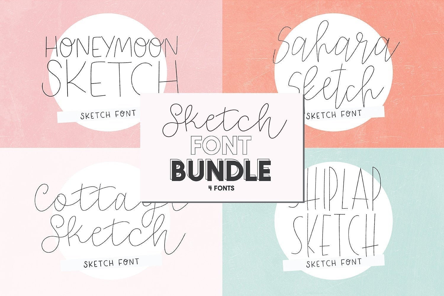 Sketch Font Bundle .OTF Font SVG Font Dxf Font Handwritten - Etsy