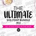 NEW 42 SVG Fonts the ULTIMATE Svg Font Bundle - Etsy