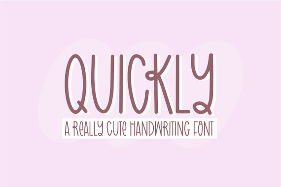 Cute Handwriting Fonts For Girls