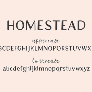 INSTANT .OTF DOWNLOAD "homestead" Sans Serif Font File, Hand Lettered ...