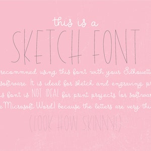 Sketch Font Bundle, .OTF Font, SVG Font, Dxf Font, Handwritten Script ...