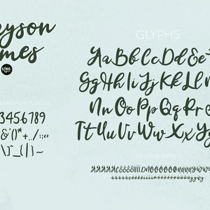 INSTANT .OTF DOWNLOAD "grayson James" Font File, .otf File, Script ...