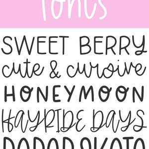 HANDWRITING Font Bundle, Font Bundle for Cricut, Font Bundle for ...