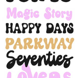 Instant .OTF Font "seventies" Retro Script Font, Boho Fonts, Groovy ...