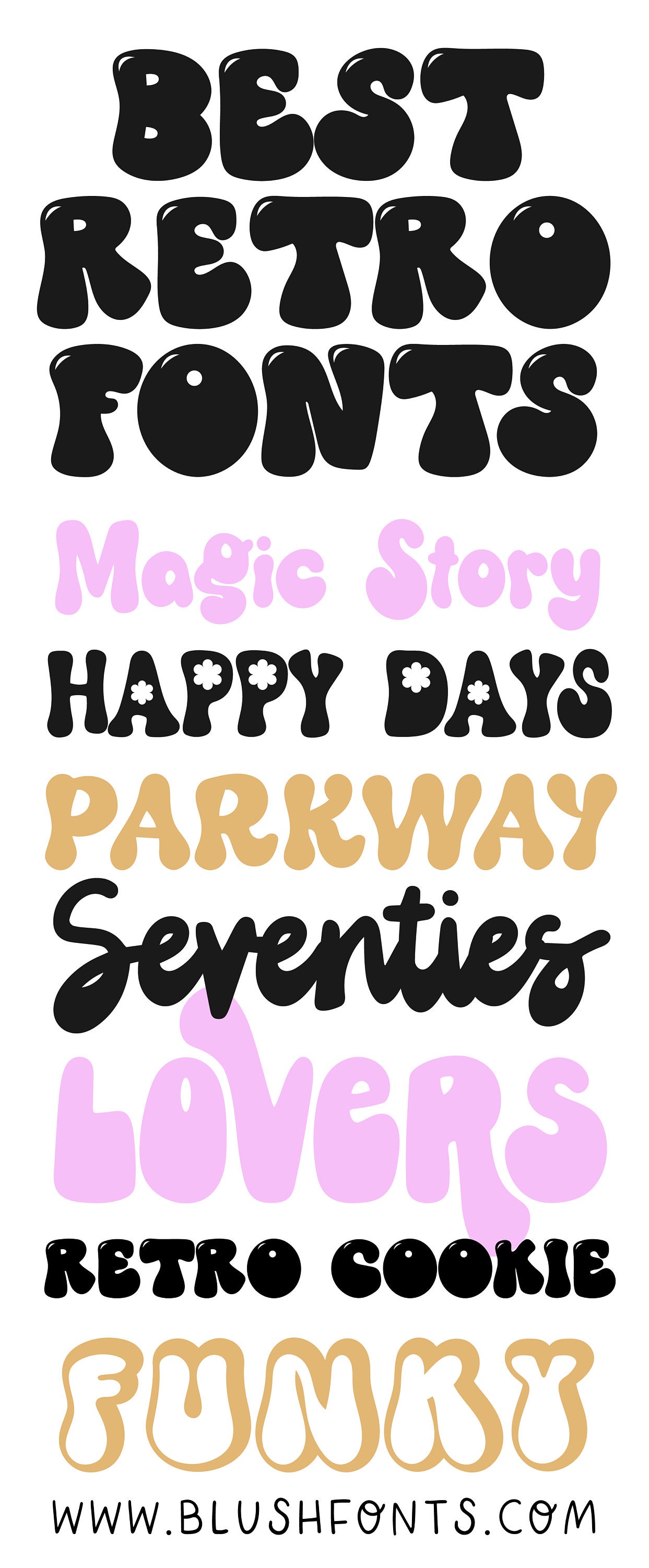 Instant .OTF Font "seventies" Retro Script Font, Boho Fonts, Groovy ...