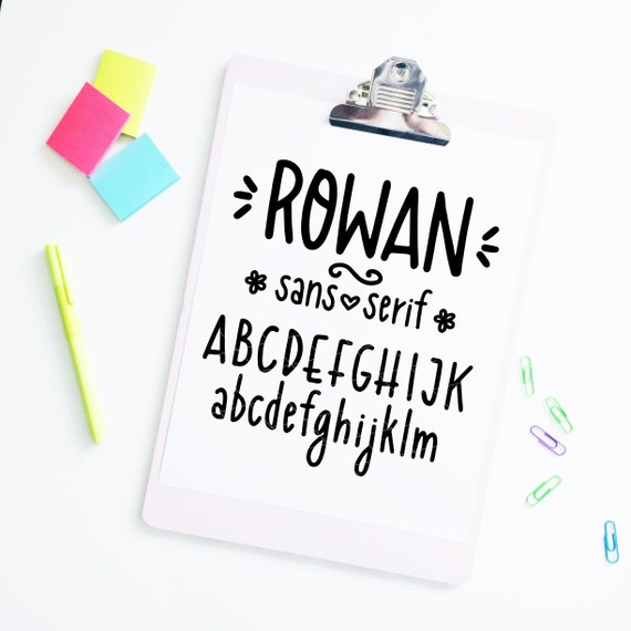 SVG Font INSTANT DOWNLOAD rowan Sans Serif Svg | Etsy