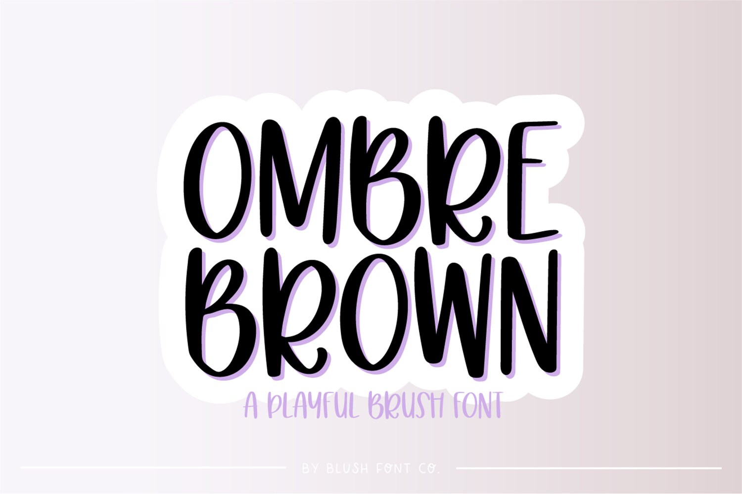 Instant .OTF Font ombre Brown Brush Font Cute - Etsy