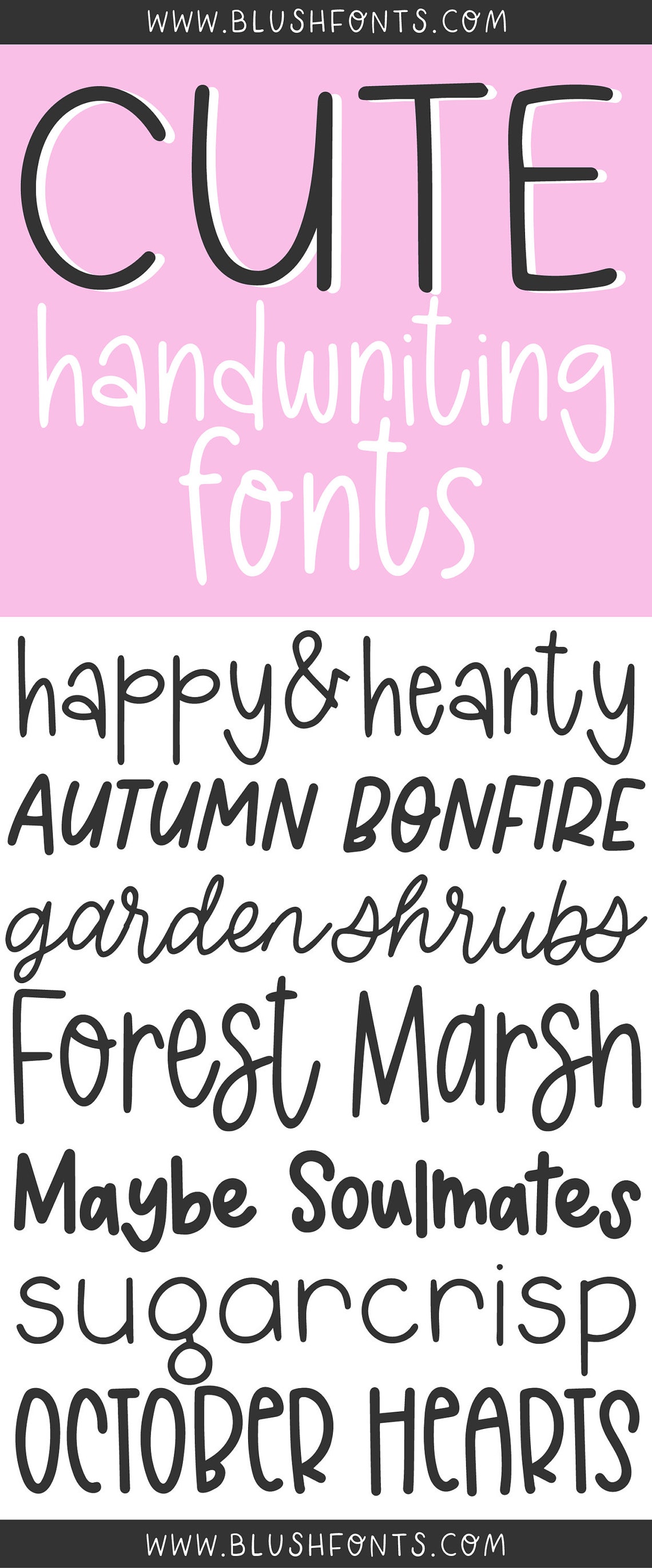 20 FONTS Handwriting Font Bundle Vol. 2 Font Bundle for - Etsy