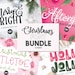 CHRISTMAS Font Bundle, .OTF Font, Font Bundle, Christmas Fonts, Hand ...