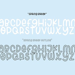 INSTANT .OTF DOWNLOAD "spring Break" Installable Font File, Decorative ...