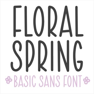 Instant .OTF Font "floral Spring" Handwriting Font, Goodnotes Fonts ...