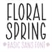 Instant .OTF Font "floral Spring" Handwriting Font, Goodnotes Fonts ...