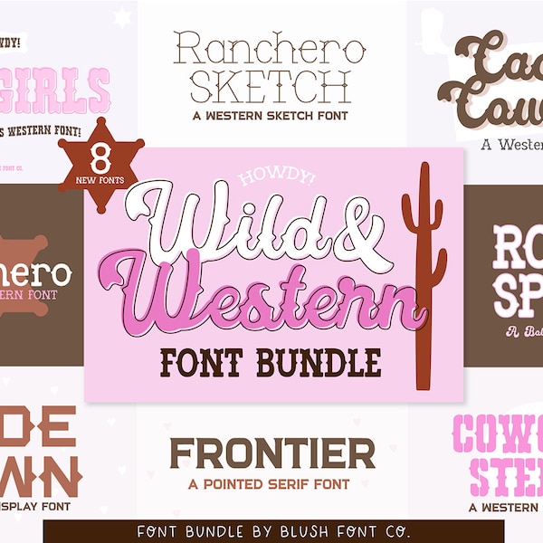 Western Font - Etsy