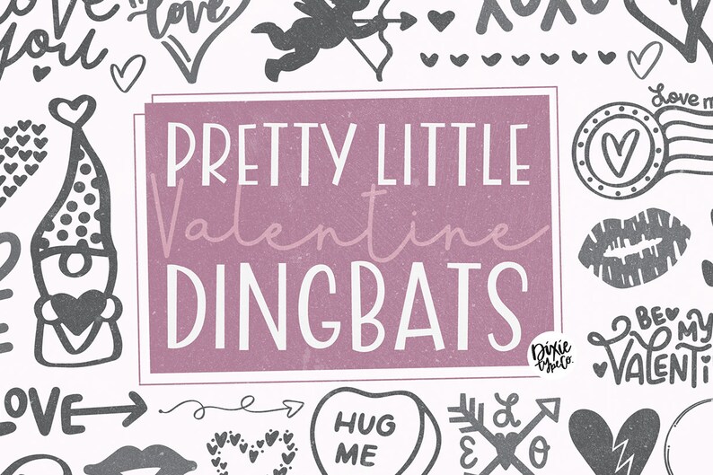 Big VALENTINE'S DAY Font Bundle, .OTF Font, Font Bundle, Valentine ...