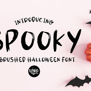 HALLOWEEN Font Bundle, .OTF Font, Font Bundle, Halloween Fonts, Hand ...