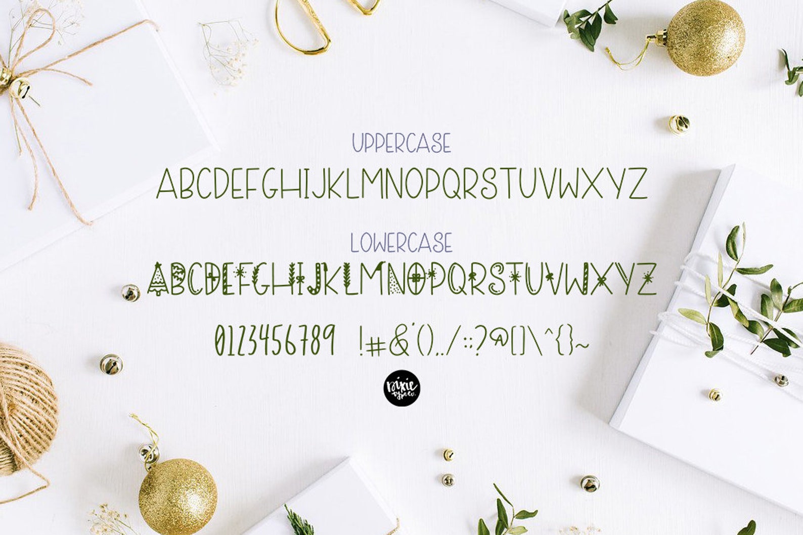Instant .OTF Font "happy Holidays" Christmas Font, Decorative Holiday ...