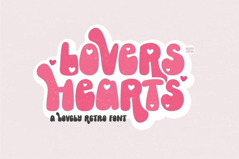 Instant .OTF Font lovers Hearts Valentine Retro - Etsy Instant .OTF Font lovers Hearts Valentine Retro - Etsy
