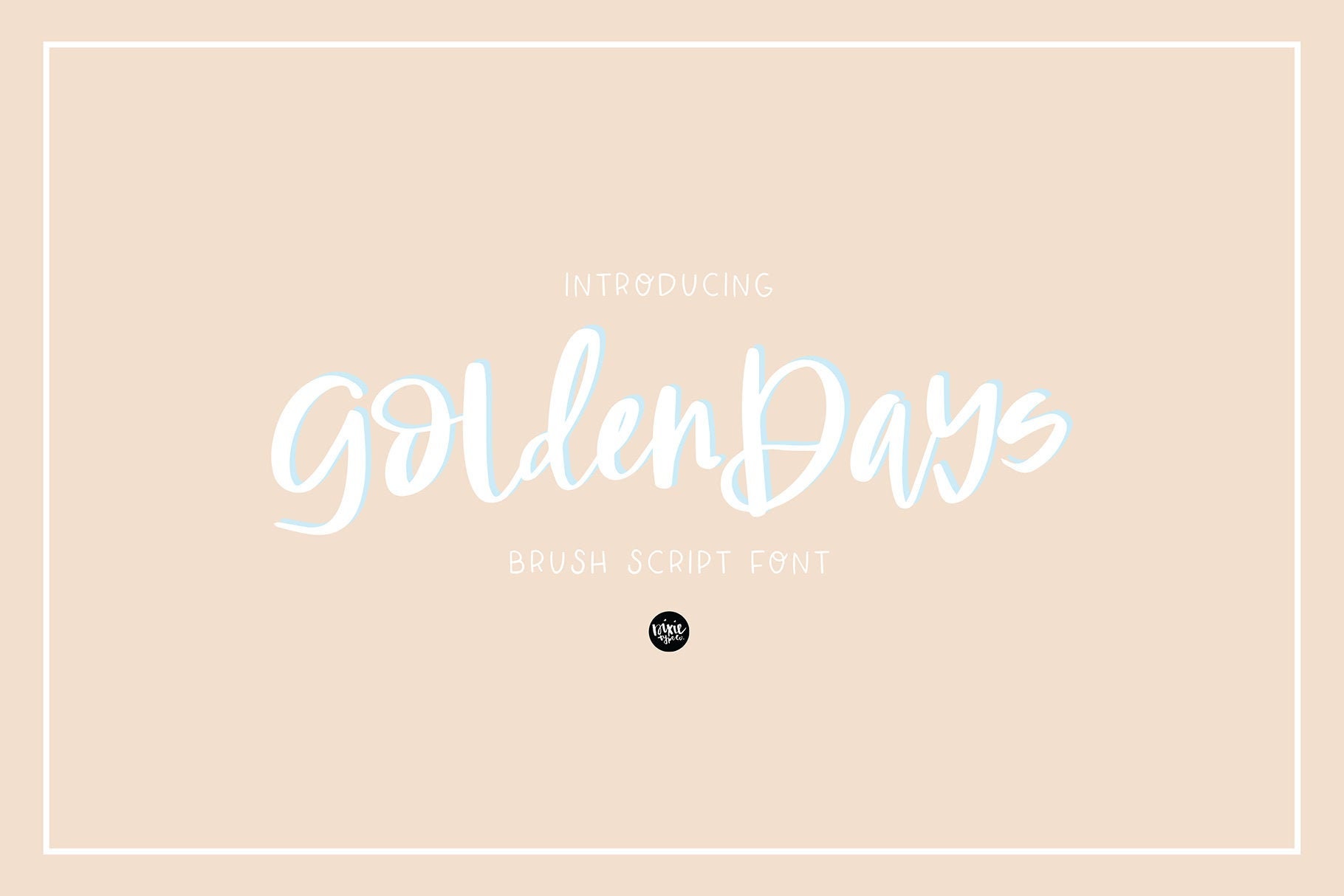INSTANT .OTF DOWNLOAD golden Days Font File .otf | Etsy