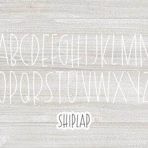 INSTANT .OTF DOWNLOAD "shiplap" Sans Serif Font File, Hand Lettered ...
