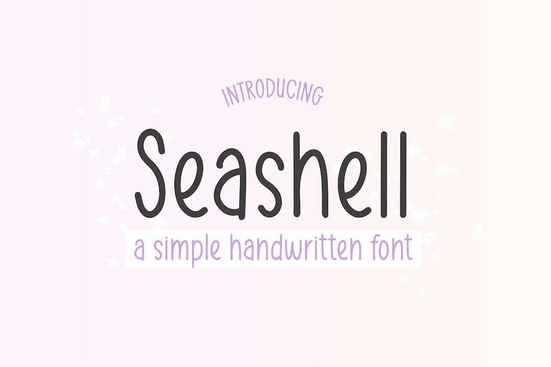 Instant .OTF Font "seashell" Handwriting Font, Goodnotes Fonts, Cute ...