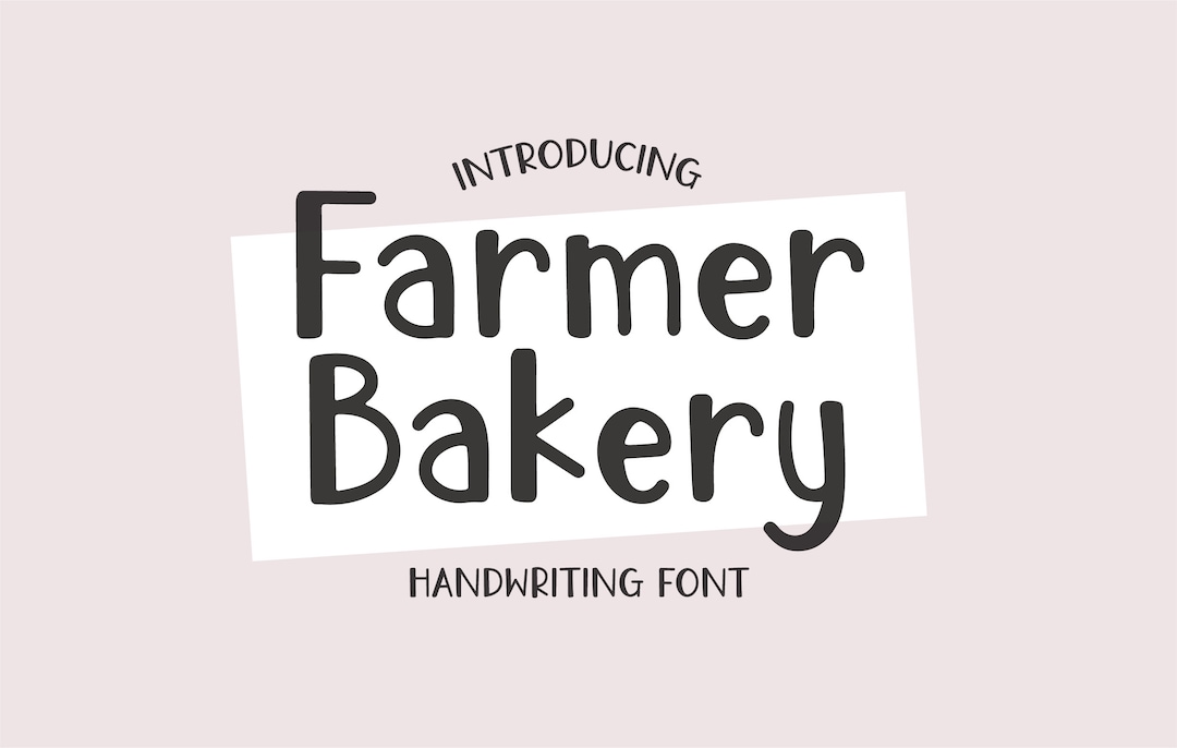 Instant .OTF Font "farmer Bakery" Farmhouse Handwriting Font, Goodnotes ...