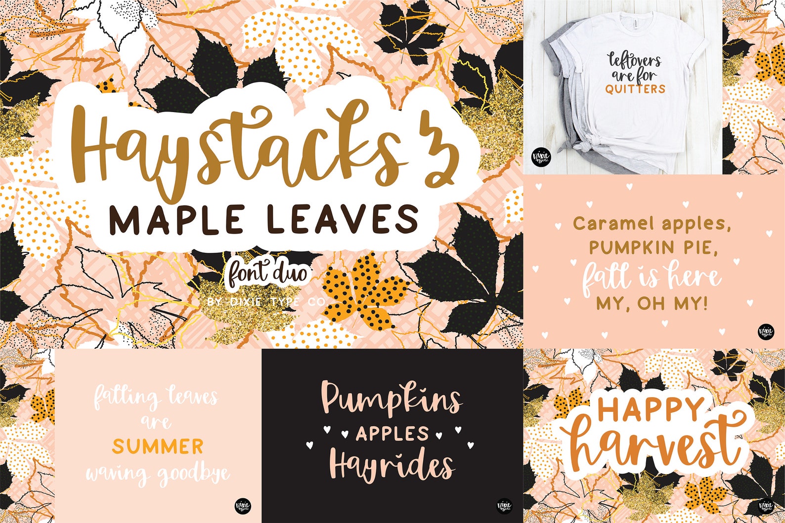 Autumn Font Bundle .OTF Installable Fonts Autumn Breeze - Etsy