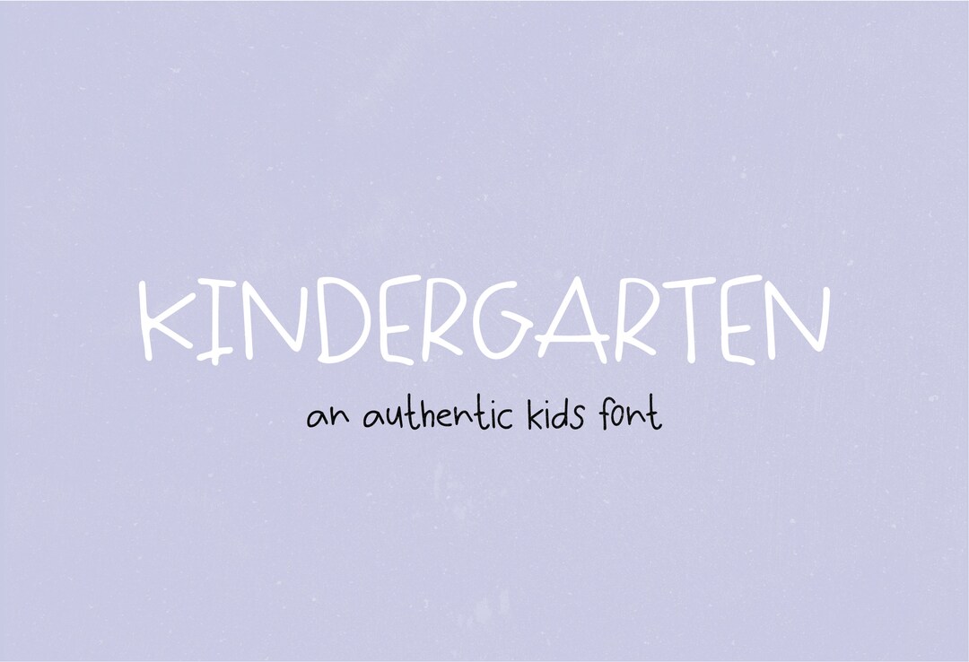 Instant .OTF Font "kindergarten" Kids Handwriting Font, Cute Fonts ...