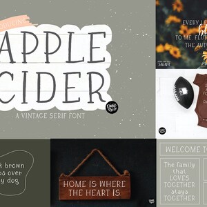 Autumn Font Bundle, .OTF Installable Fonts, Autumn Breeze, Cursive ...