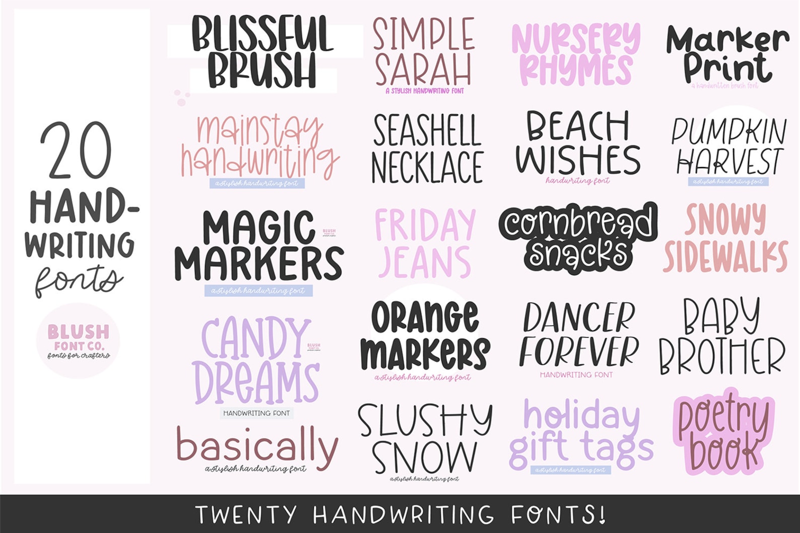 MEGA Handwriting Font Bundle Vol. 1, Font Bundle for Cricut, Goodnotes ...