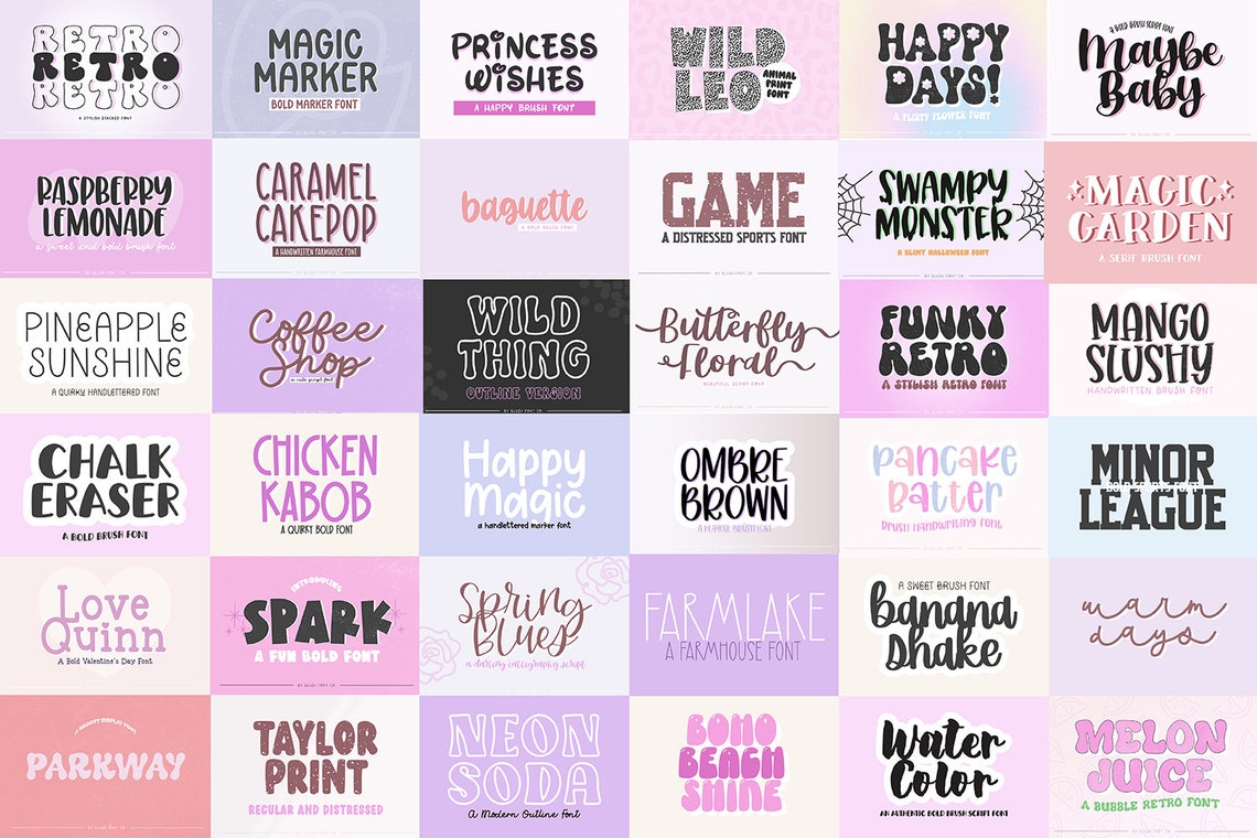 New 100 FONTS 2022 Edition ULTIMATE .otf Font BUNDLE Huge - Etsy