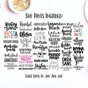 NEW! 42 SVG Fonts "the ULTIMATE Svg Font Bundle", Instant Download ...